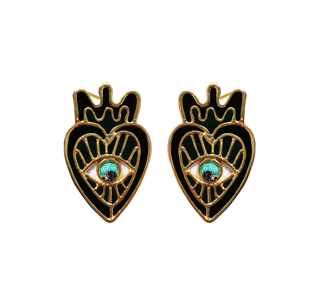 Studs mini Milagros del corazón de Amulettos